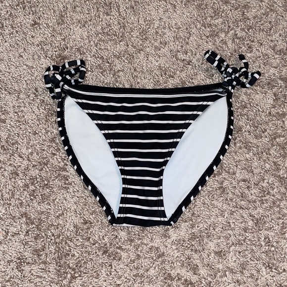 Target | Swim | Target Xhilaration Black Striped Bikini Bottom | Poshmark